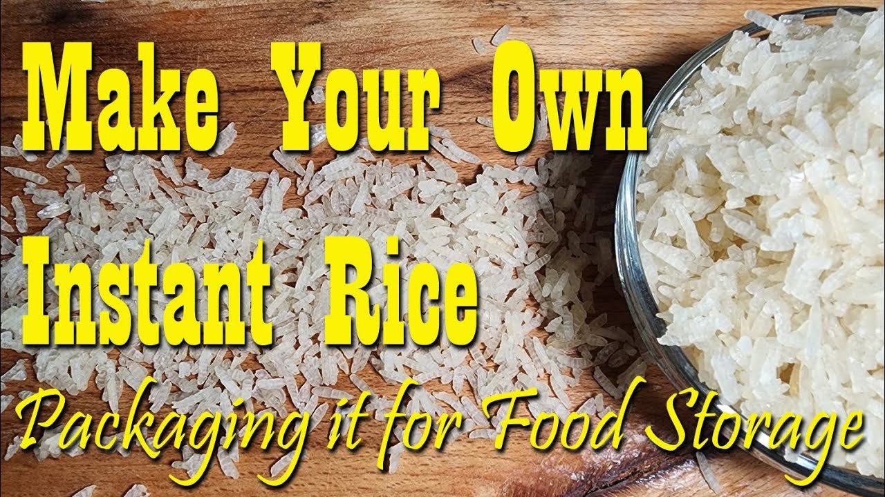 Make Rice Last: Create Your Own Instant Rice & Store it Inexpensively ...